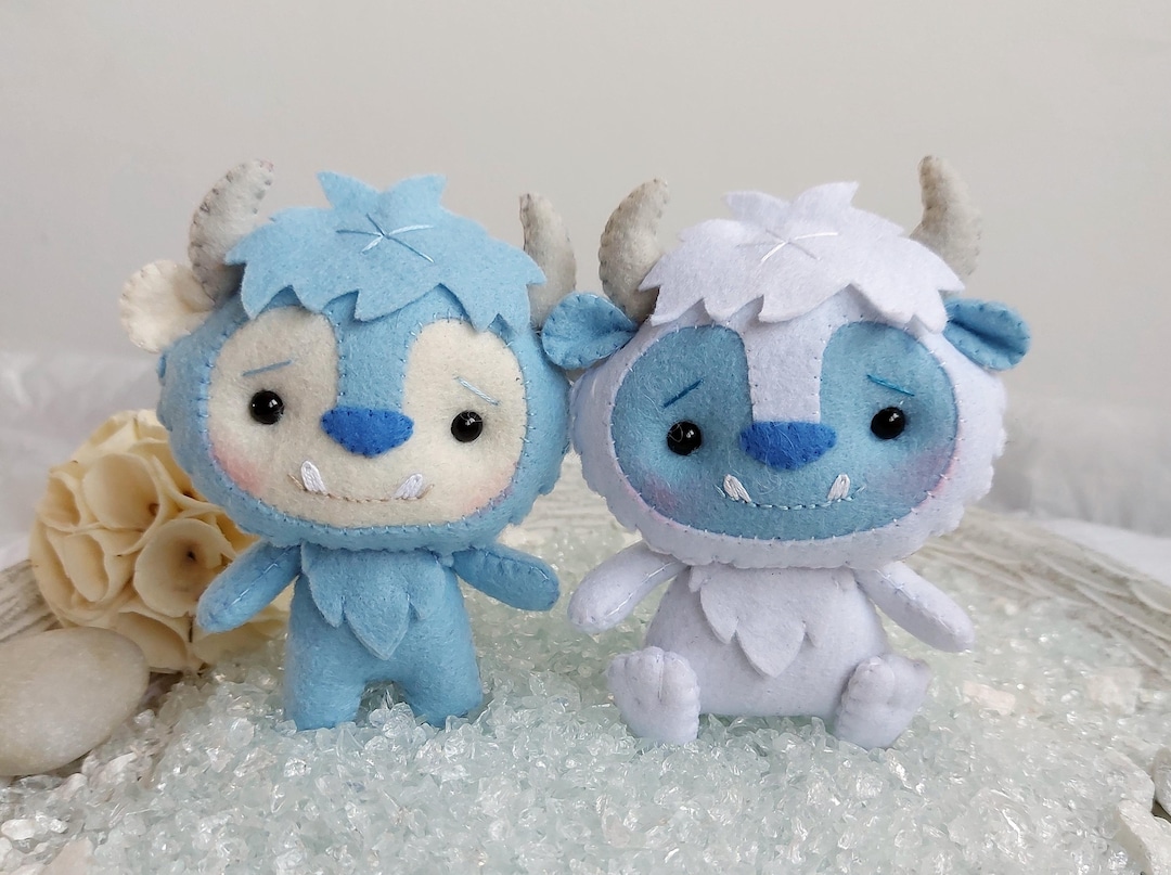 Felt Plush Yeti, Plush Yeti Toy, Felt Animals, Exotic Animals, Yeti ...