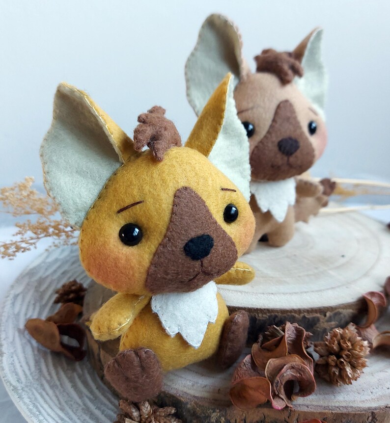 Felt Hyenas - PDF Pattern | Pdf Sewing Pattern, Woodland Animals ...