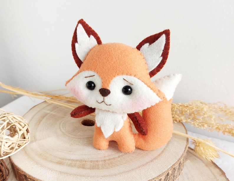 Felt Foxes - PDF Pattern | Pdf Sewing Pattern, Woodland Animals ...