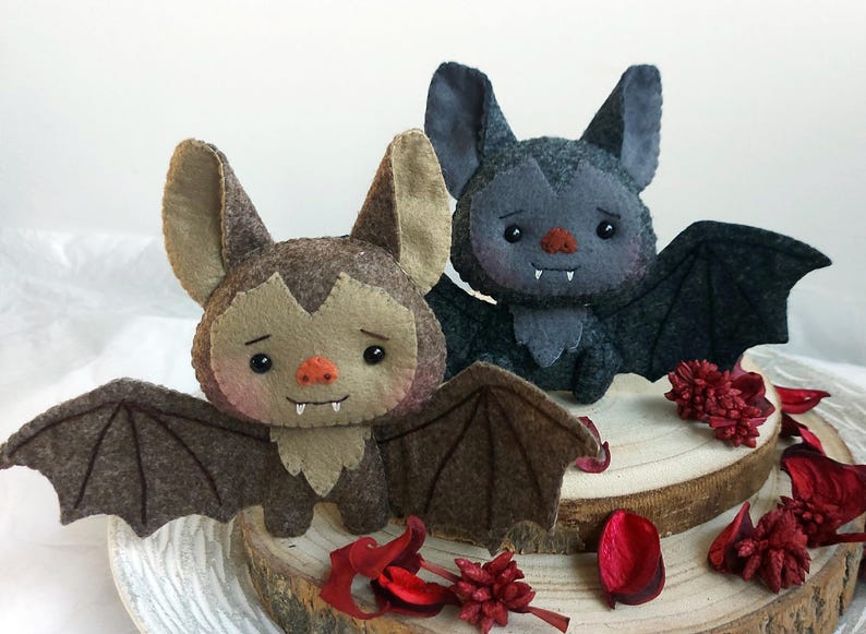 Felt Bat - PDF Pattern | Pdf Sewing Pattern, Woodland Animals, Digital ...