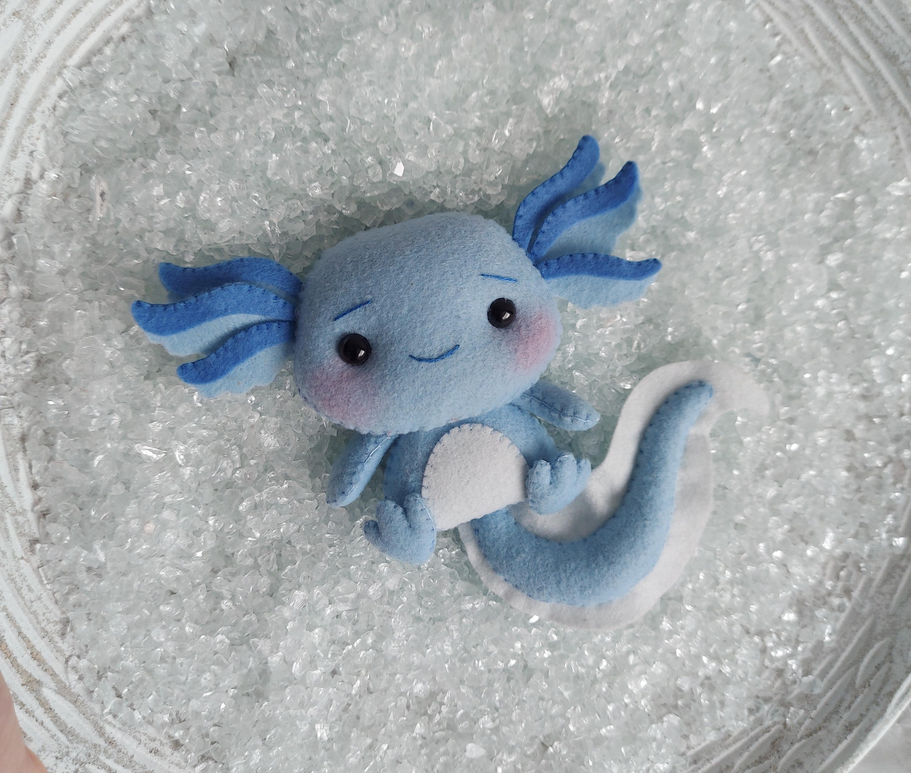 Felt Axolotl - PDF Pattern | Pdf Sewing Pattern, Woodland Animals ...