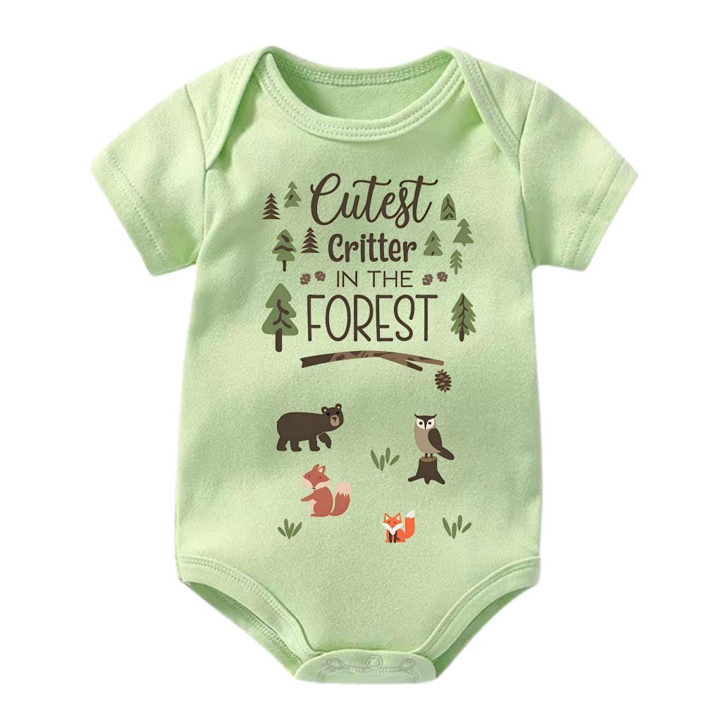 Cutest Critter in the Forest Onesie®, Woodland Animals Onesie, Woodland ...