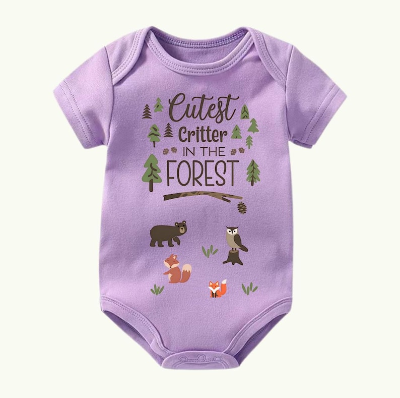 Cutest Critter in the Forest Onesie®, Woodland Animals Onesie, Woodland ...
