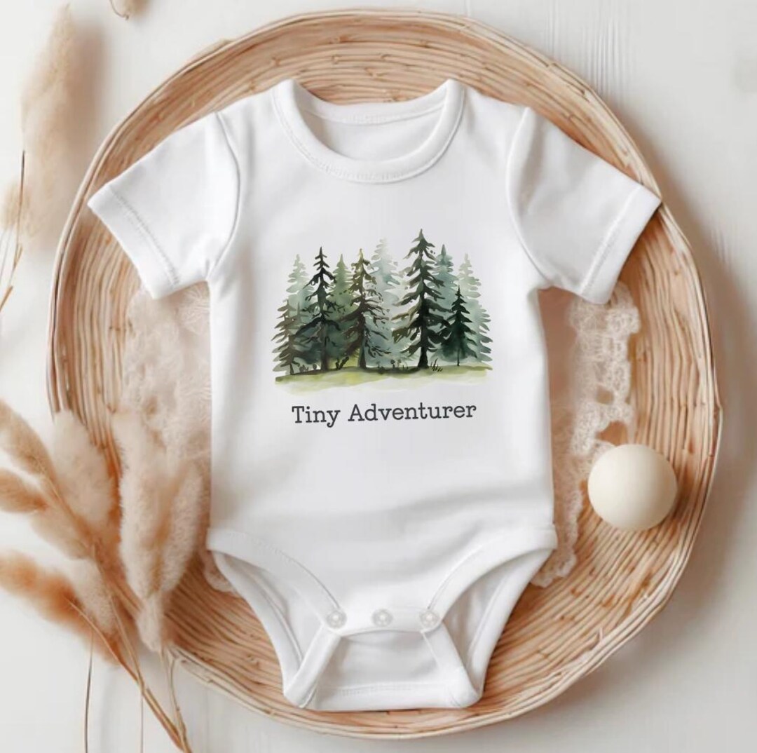 Tiny Adventurer Baby Onesie®, Forest Baby Bodysuit, Adventure Infant ...
