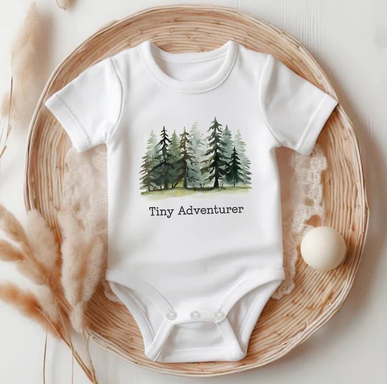 Tiny Adventurer Baby Onesie®, Forest Baby Bodysuit, Adventure Infant ...