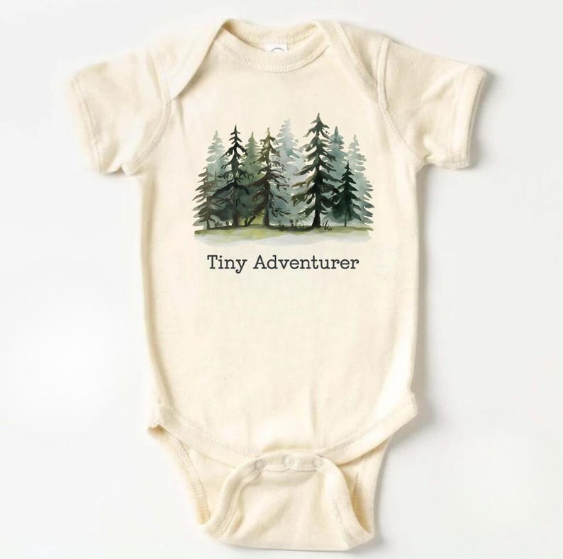 Tiny Adventurer Baby Onesie®, Forest Baby Bodysuit, Adventure Infant ...