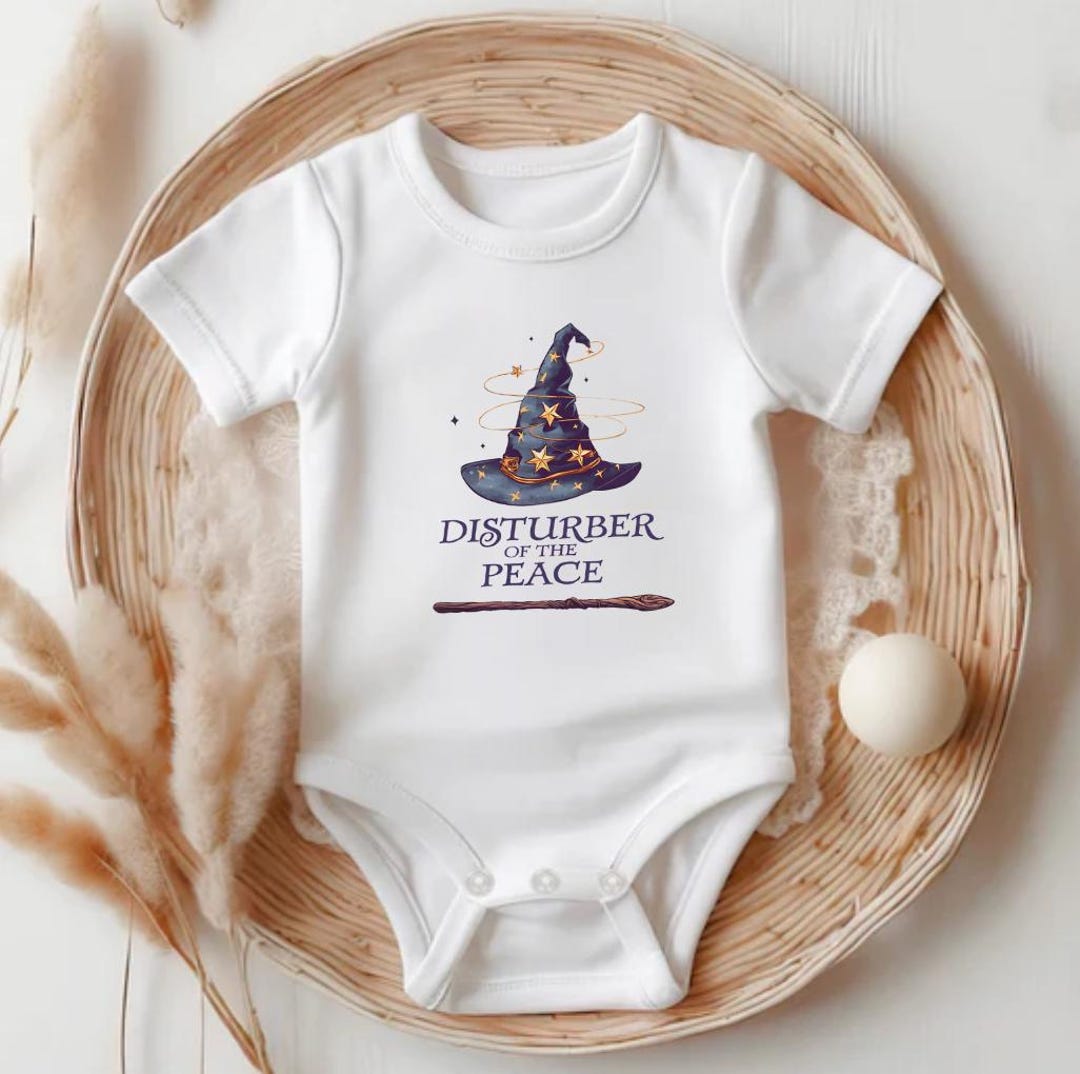 Disturber of the Peace Shirt Onesie®, Funny Baby Announcement Bodysuit ...