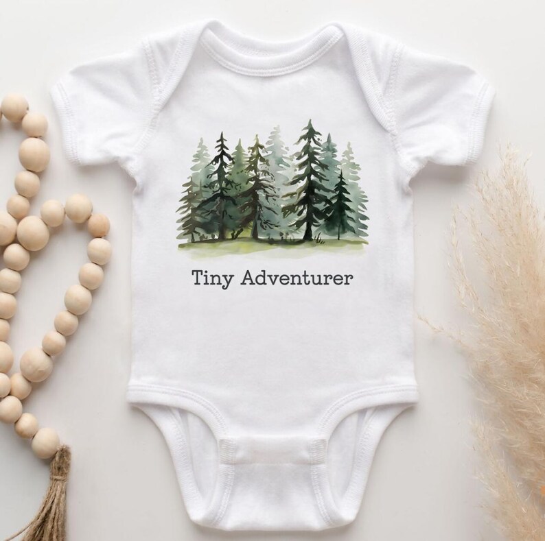 Tiny Adventurer Baby Onesie®, Forest Baby Bodysuit, Adventure Infant ...