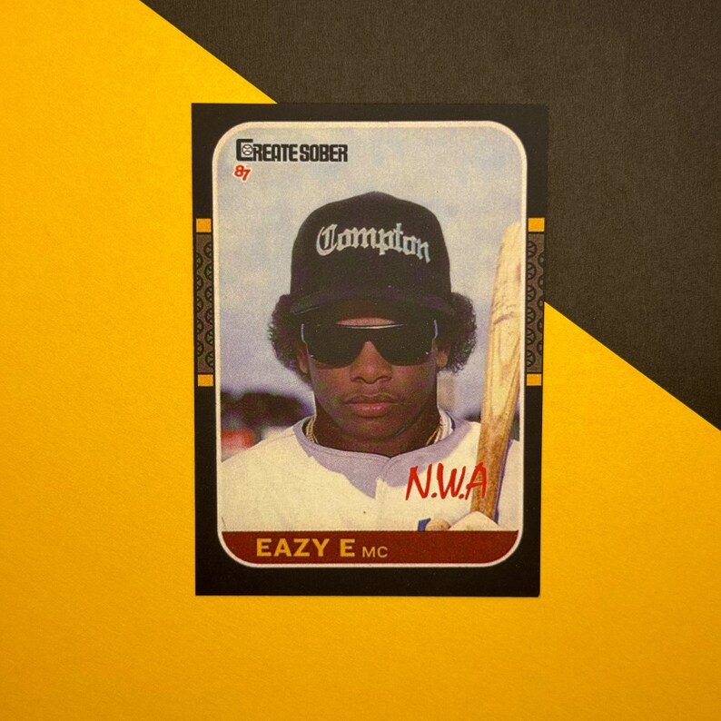 Eazy E Baseball Card / MVP / Rap / Hip Hop / NWA / Dr Dre / West Coast ...