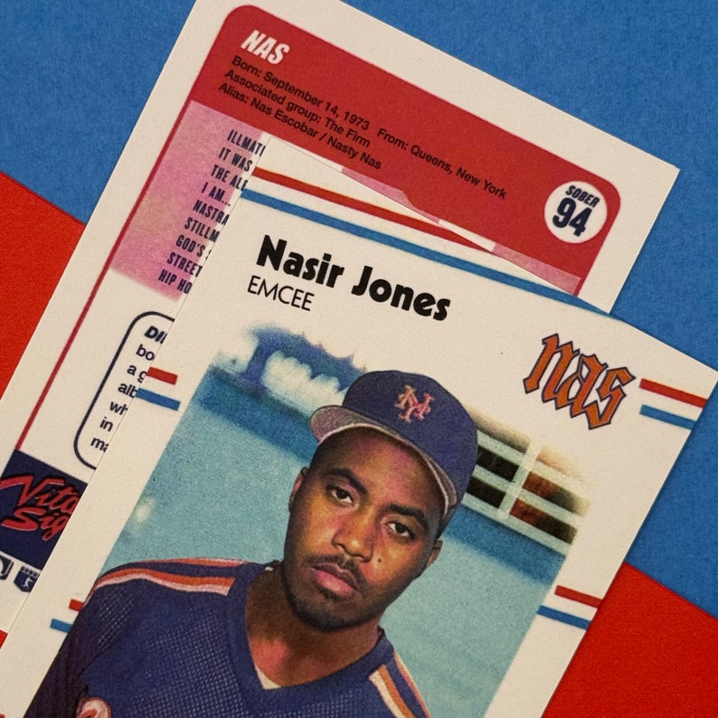 Nas Baseball Card / Illmatic / Rap / Hip Hop / Queens / New York - Etsy