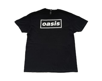 Vtg 90s Oasis T-shirt Green XL/XXL Britpop Rock Band Liam Vtg 90s Oasis T-shirt Green XL/XXL Britpop Rock Band Liam