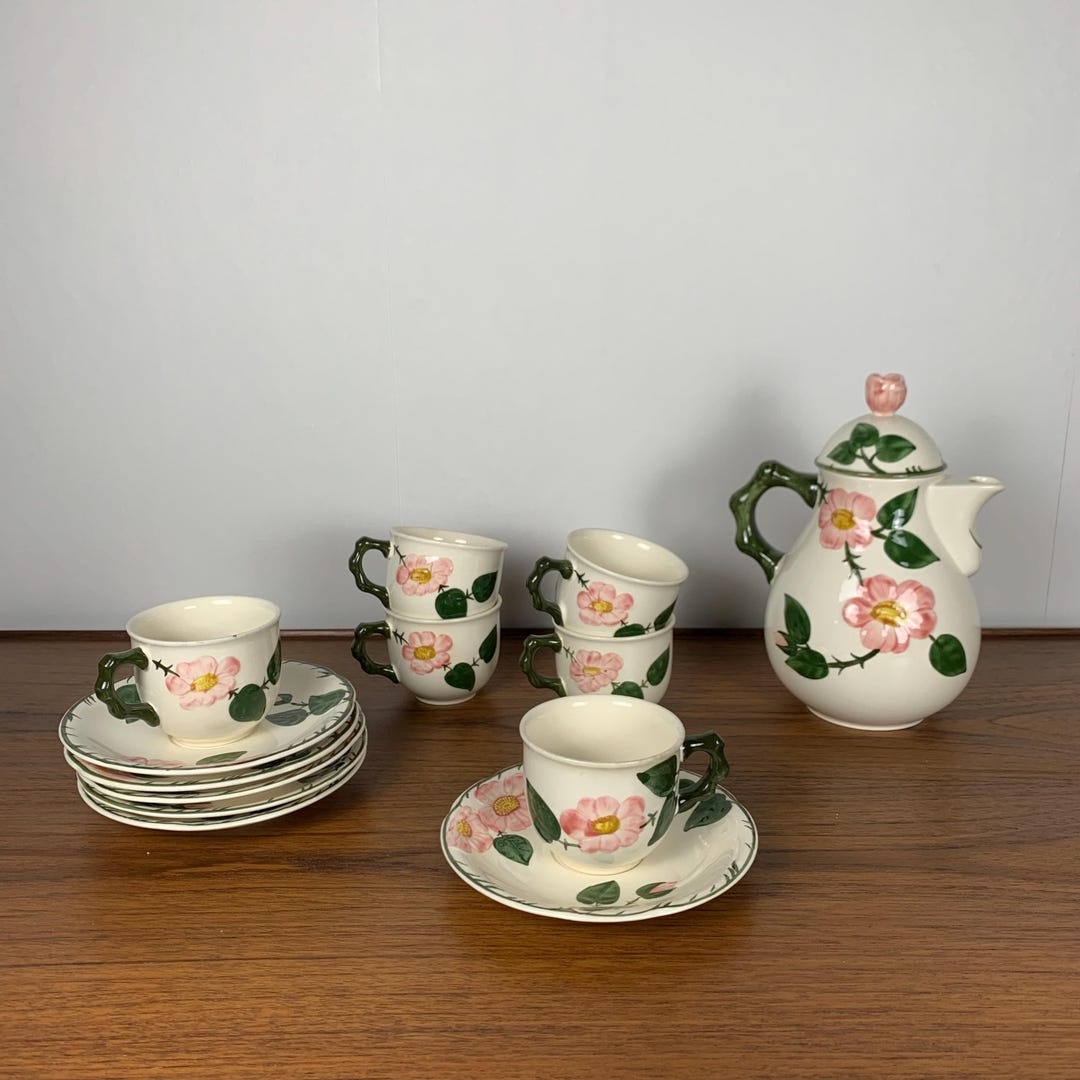 Villeroy & Boch "wild Rose" Coffee/tea Set, 1970s - Vintage Cups ...