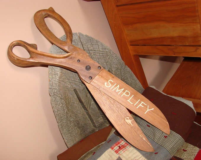 Large Wooden Scissors - Etsy