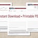 Genealogy Census Record Worksheet: Family History Tracker (printable ...