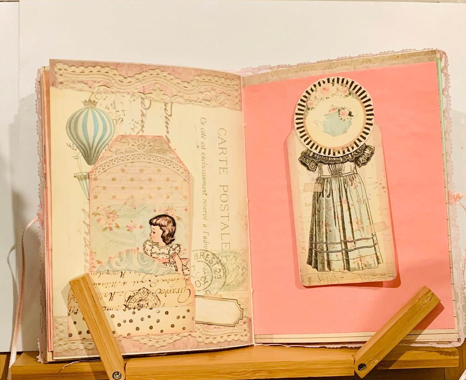 A Once Upon A Time Paper Doll Handmade Journal - Etsy
