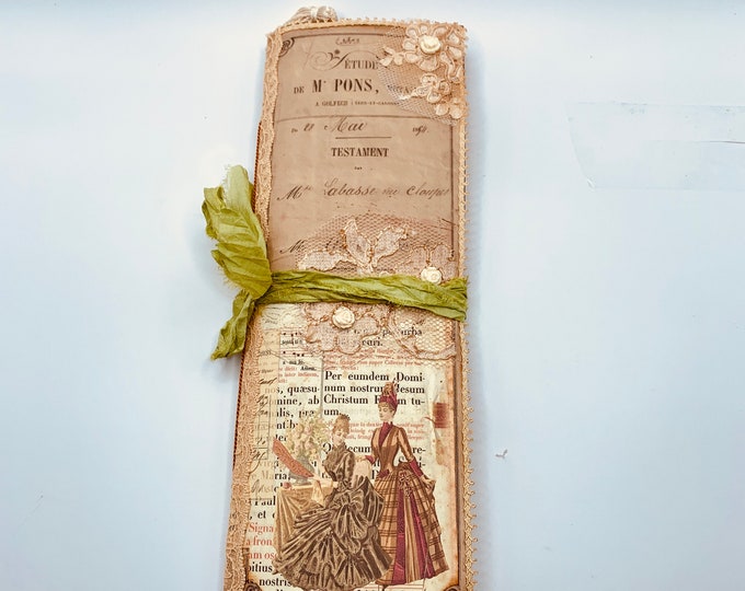 French Inspired Document Handmade Tall Skinny Journal - Etsy