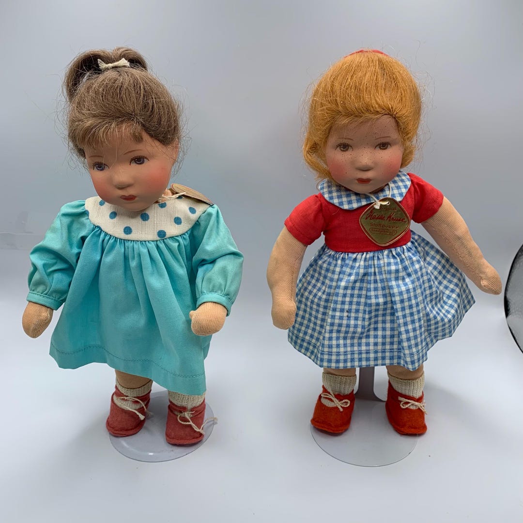 Two Original Kathy Kruse STOFFPUPPE Dolls - Etsy