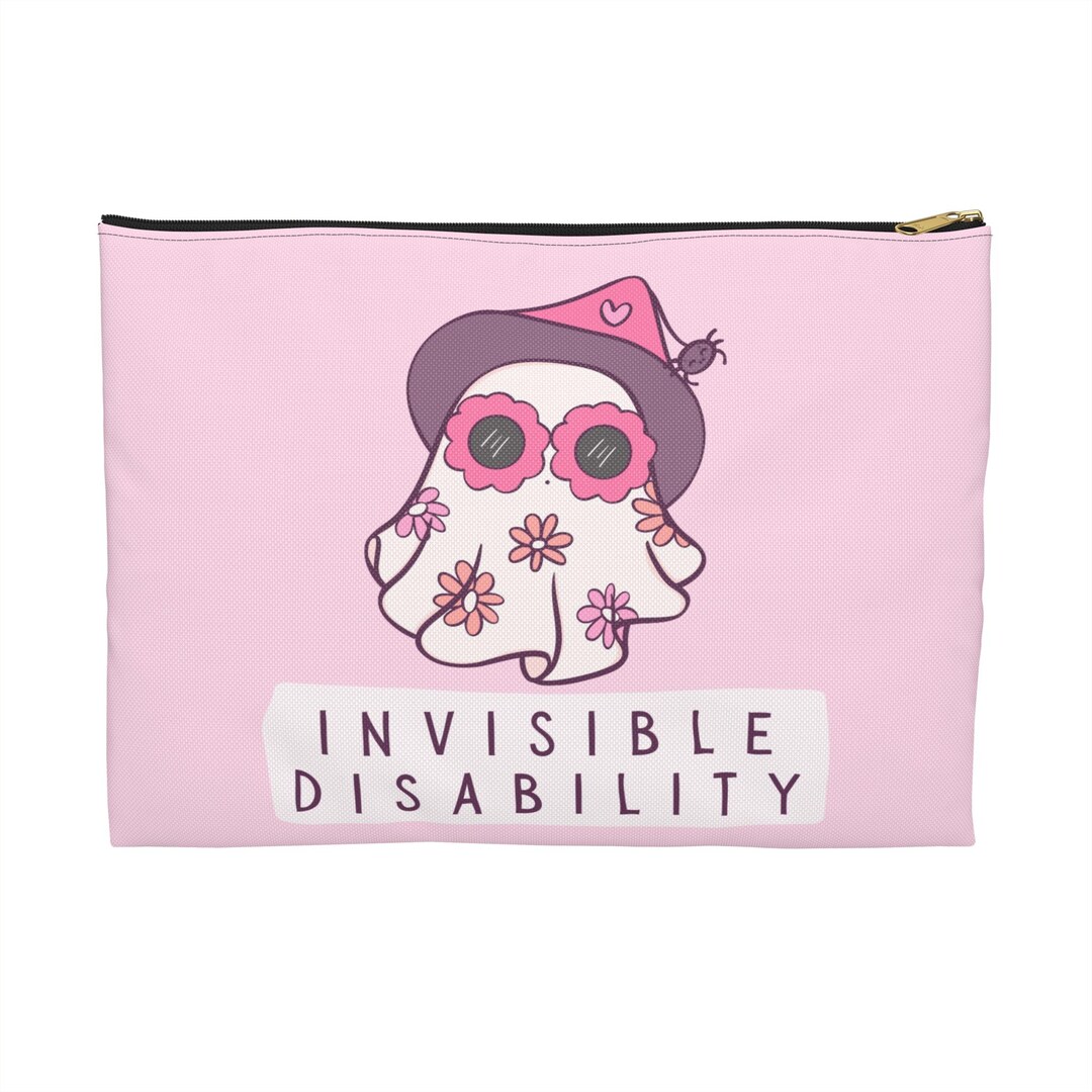 Invisible Disability Cute Spooky Ghost Reusable Pouch Gift - ADHD ...