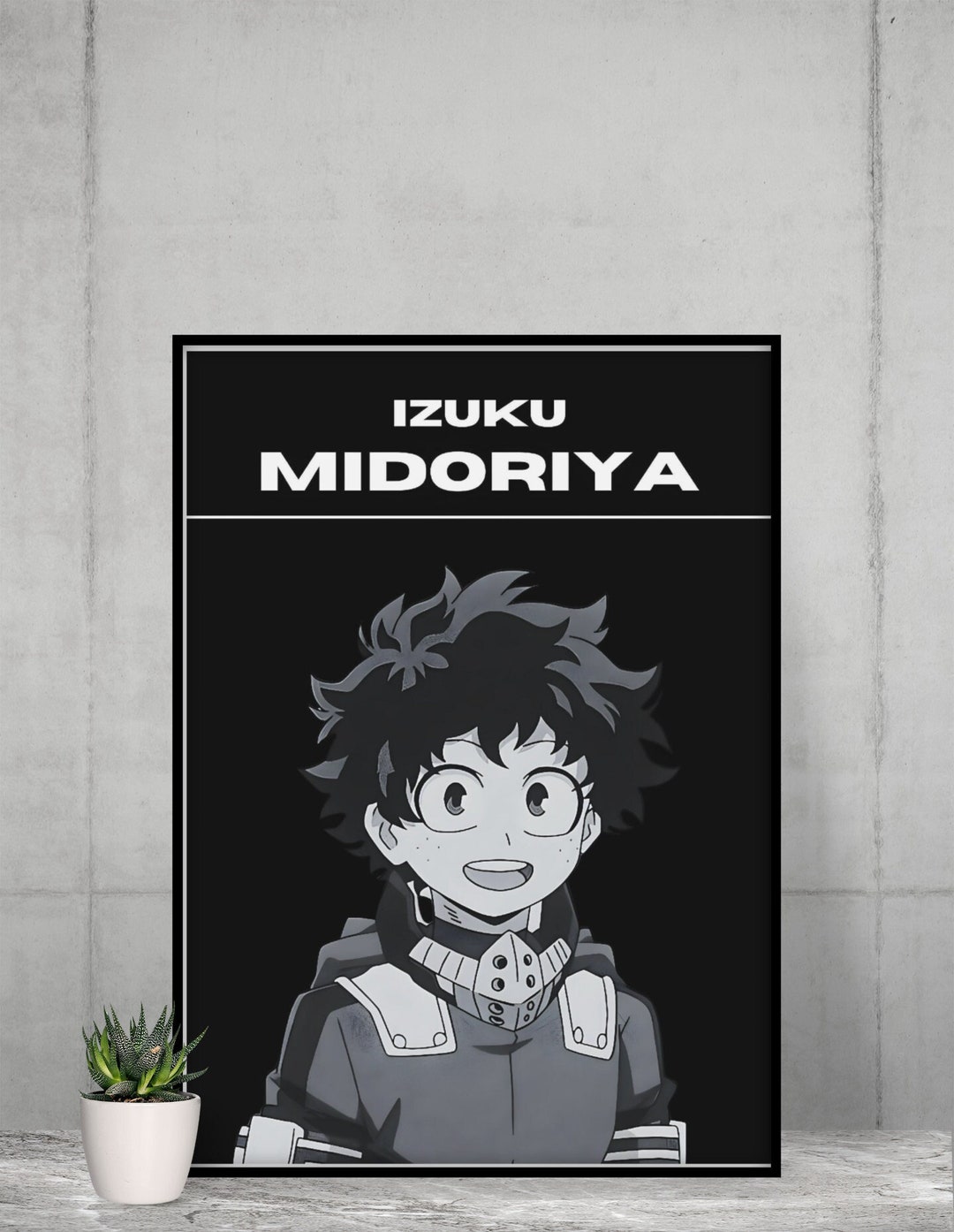 Izuku Midoriya Poster, My Hero Academia Poster, Deku, MHA Wall Art ...