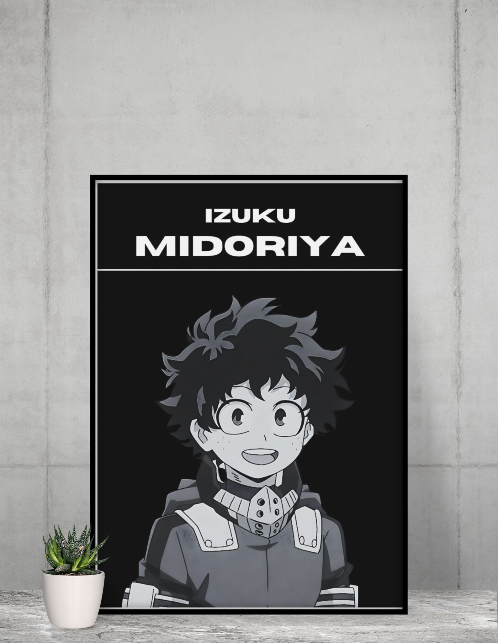 Izuku Midoriya Poster, My Hero Academia Poster, Deku, MHA Wall Art ...