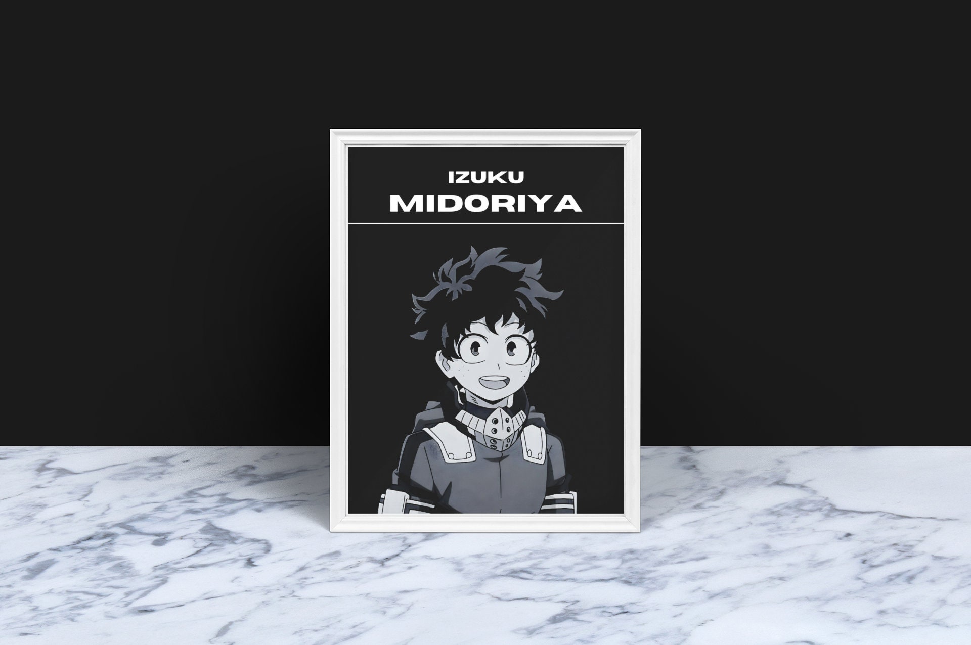 Izuku Midoriya Poster, My Hero Academia Poster, Deku, MHA Wall Art ...