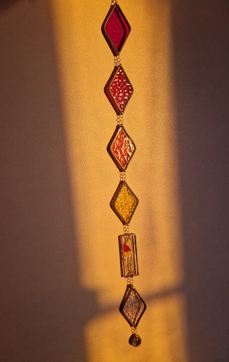 Stained Glass Sun Catcher: Colorful Window Decoration - Etsy
