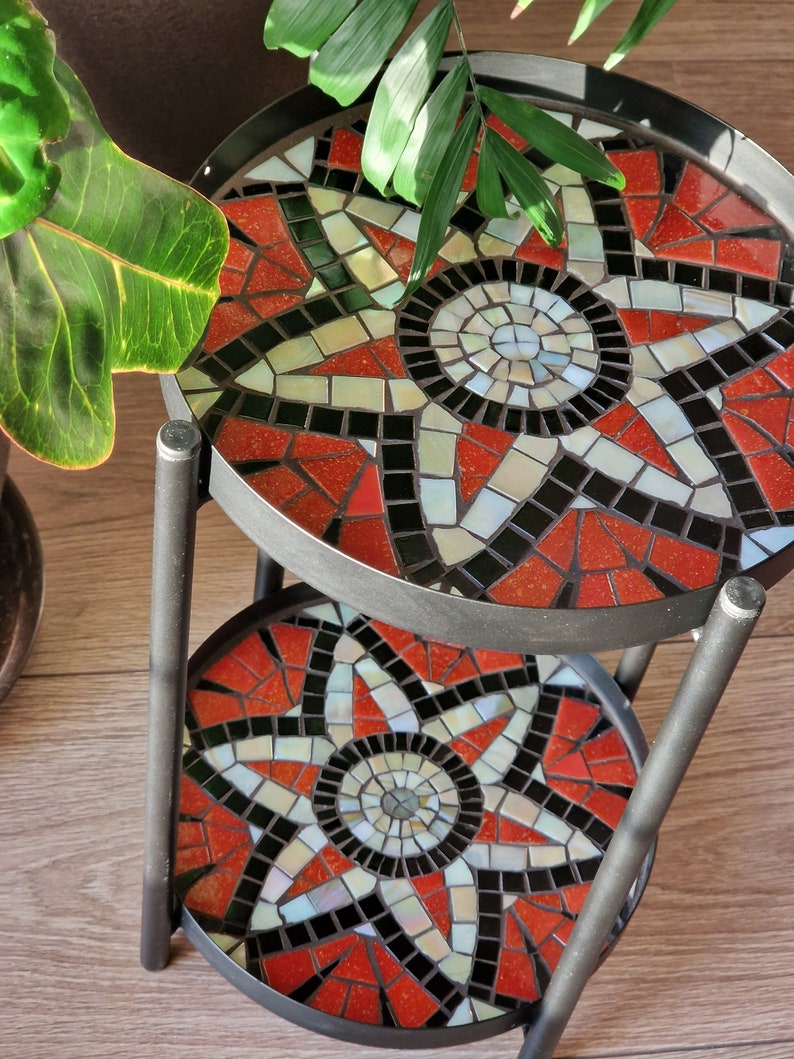 Stand for Flowers. Mosaic. the Stand is Forged. the Stand is Metal ...