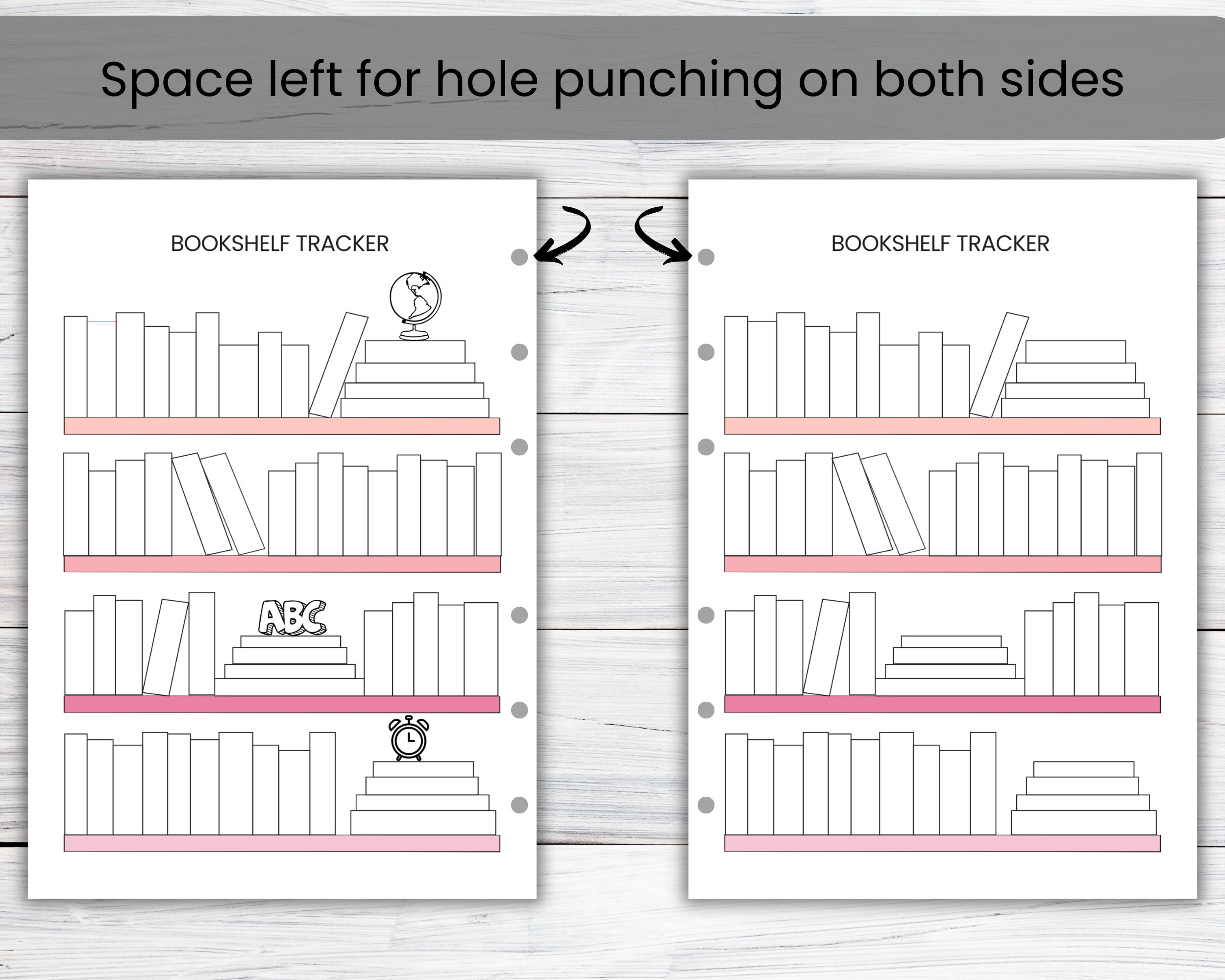 Printable Bookshelf Tracker, Reading Tracker, Book Tracker, Books to ...