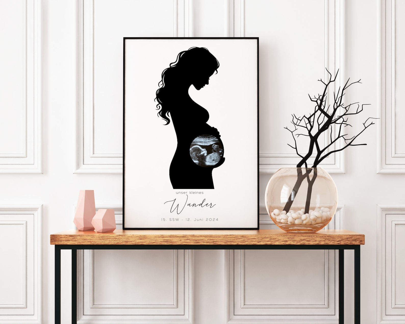 Pregnancy Poster, Ultrasound Image, Announce Pregnancy, Personalized ...