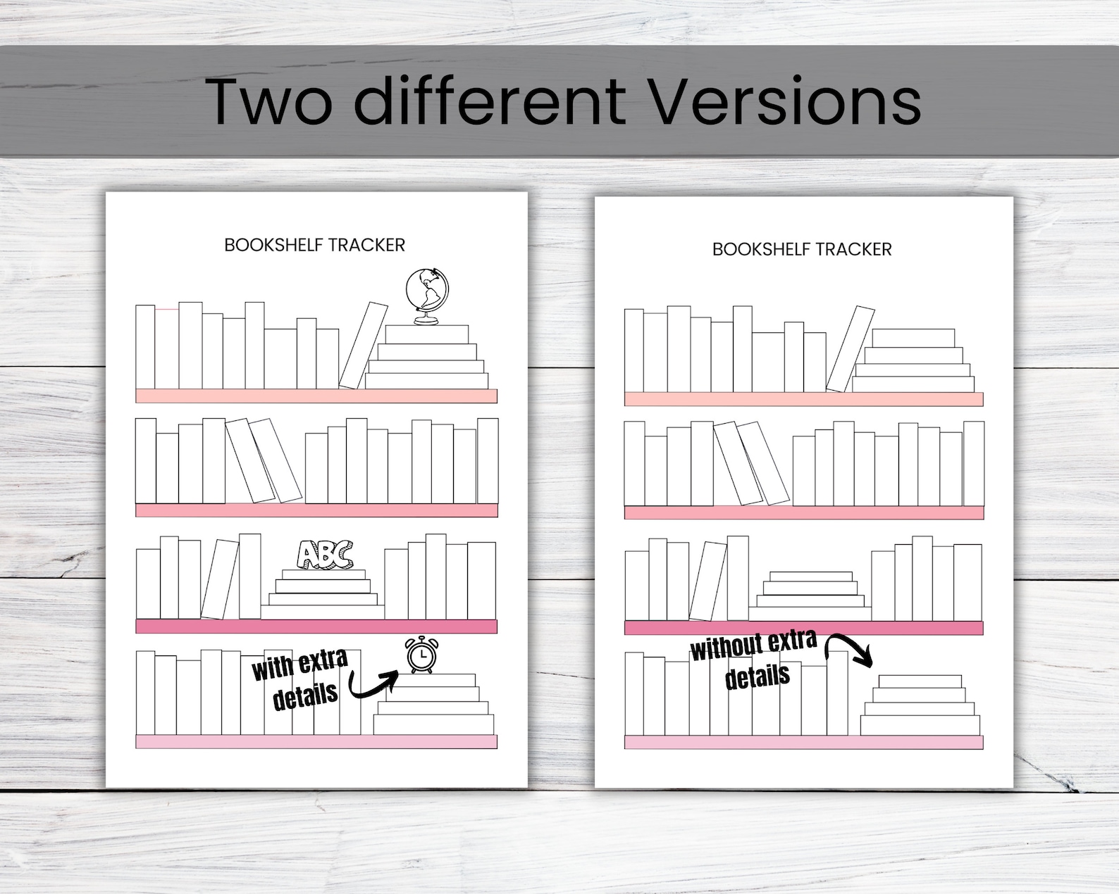 Printable Bookshelf Tracker, Reading Tracker, Book Tracker, Books to ...