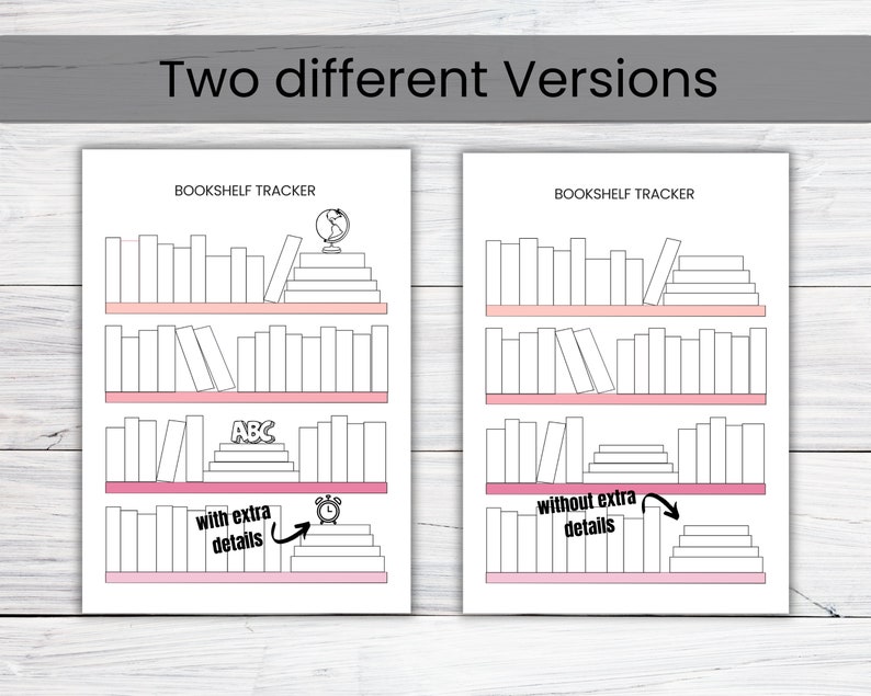 Printable Bookshelf Tracker, Reading Tracker, Book Tracker, Books to ...