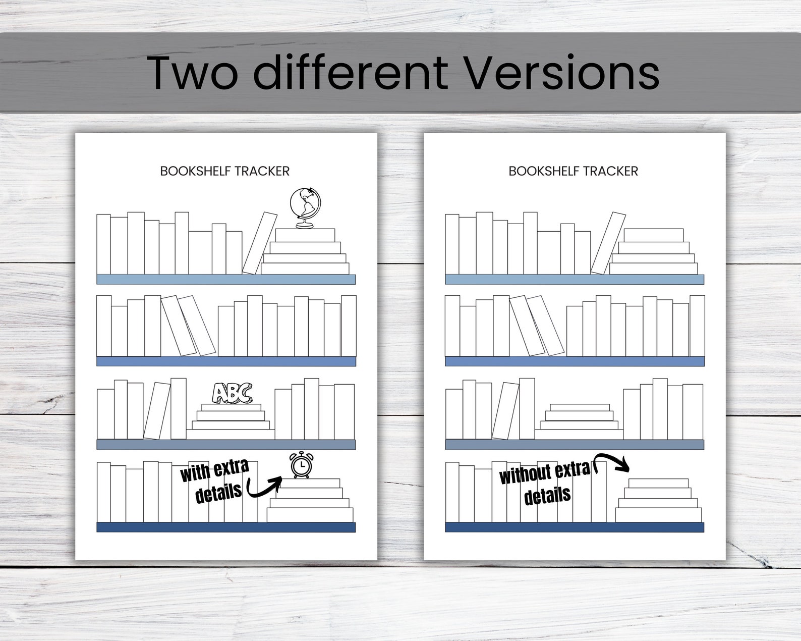 Printable Bookshelf Tracker, Reading Tracker, Book Tracker, Books to ...