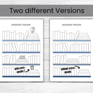 Printable Bookshelf Tracker, Reading Tracker, Book Tracker, Books to ...