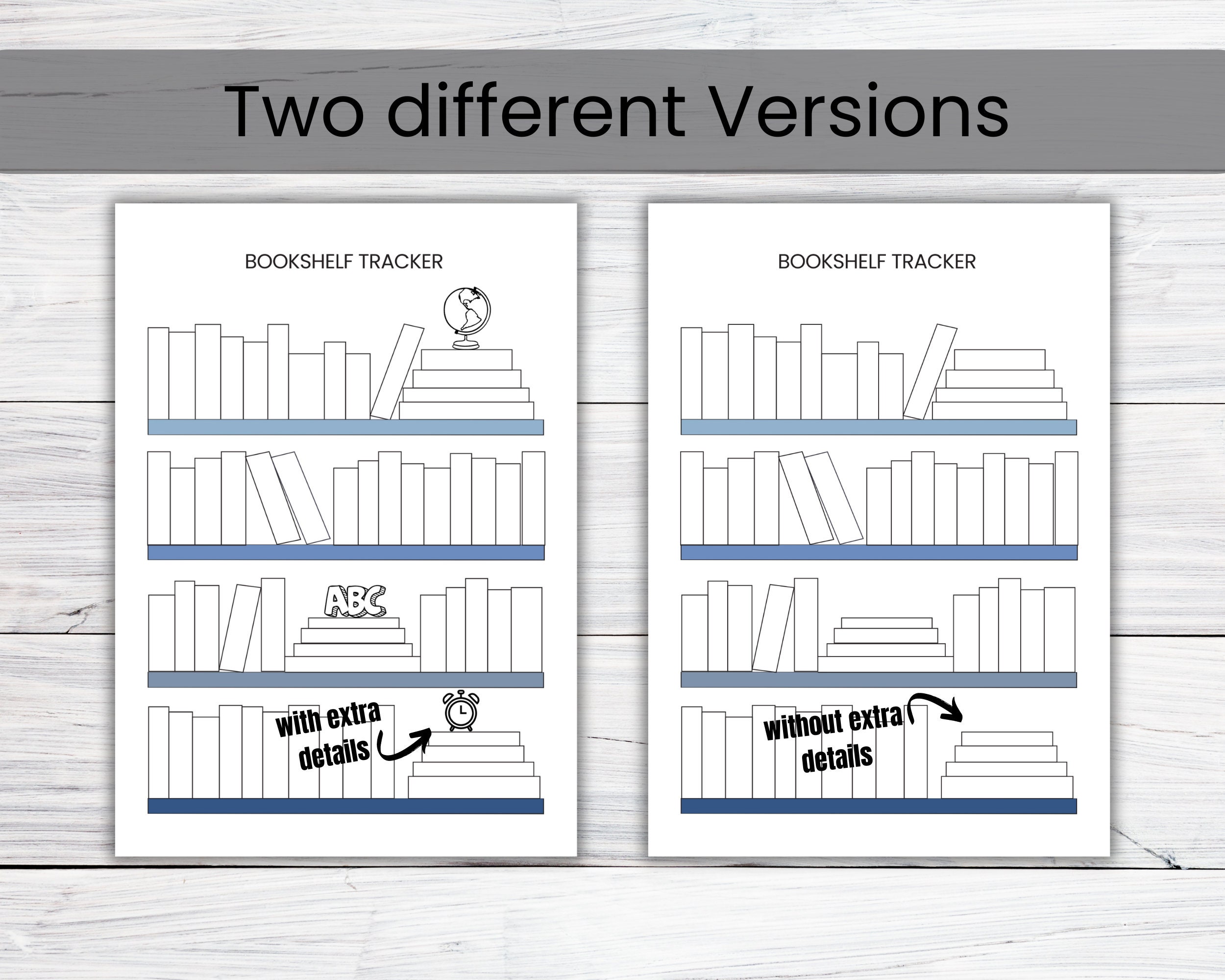 Printable Bookshelf Tracker, Reading Tracker, Book Tracker, Books to ...