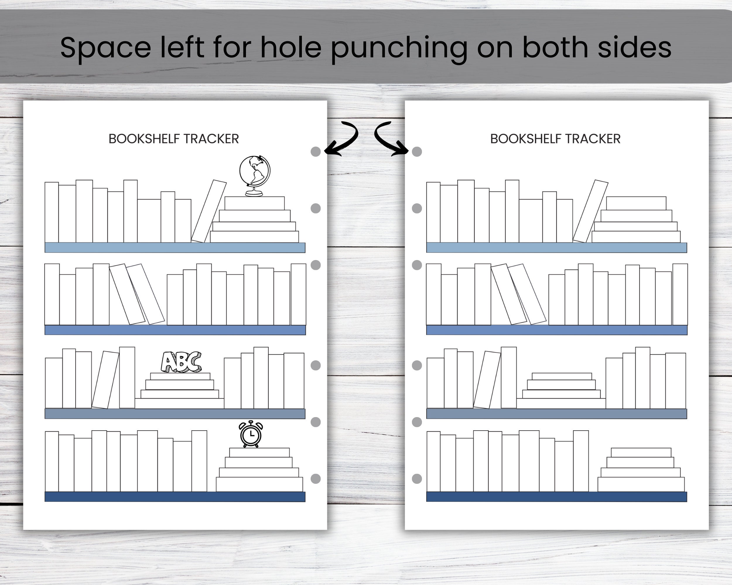 Printable Bookshelf Tracker, Reading Tracker, Book Tracker, Books to ...