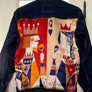 King of Spades Denim Jean Jacket - Etsy