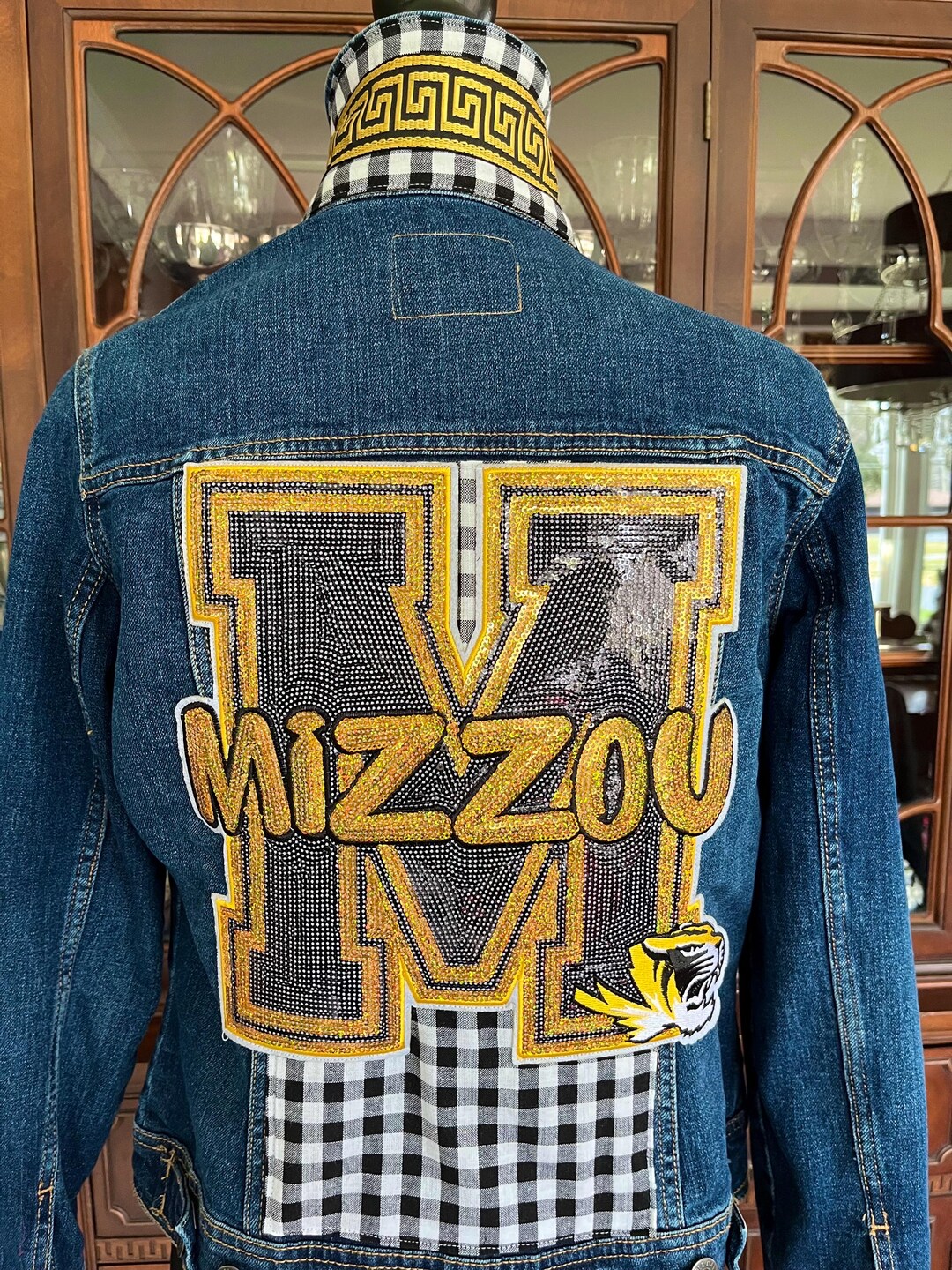 Missouri Tigers Denim Jacket - the Elisabeth - Etsy