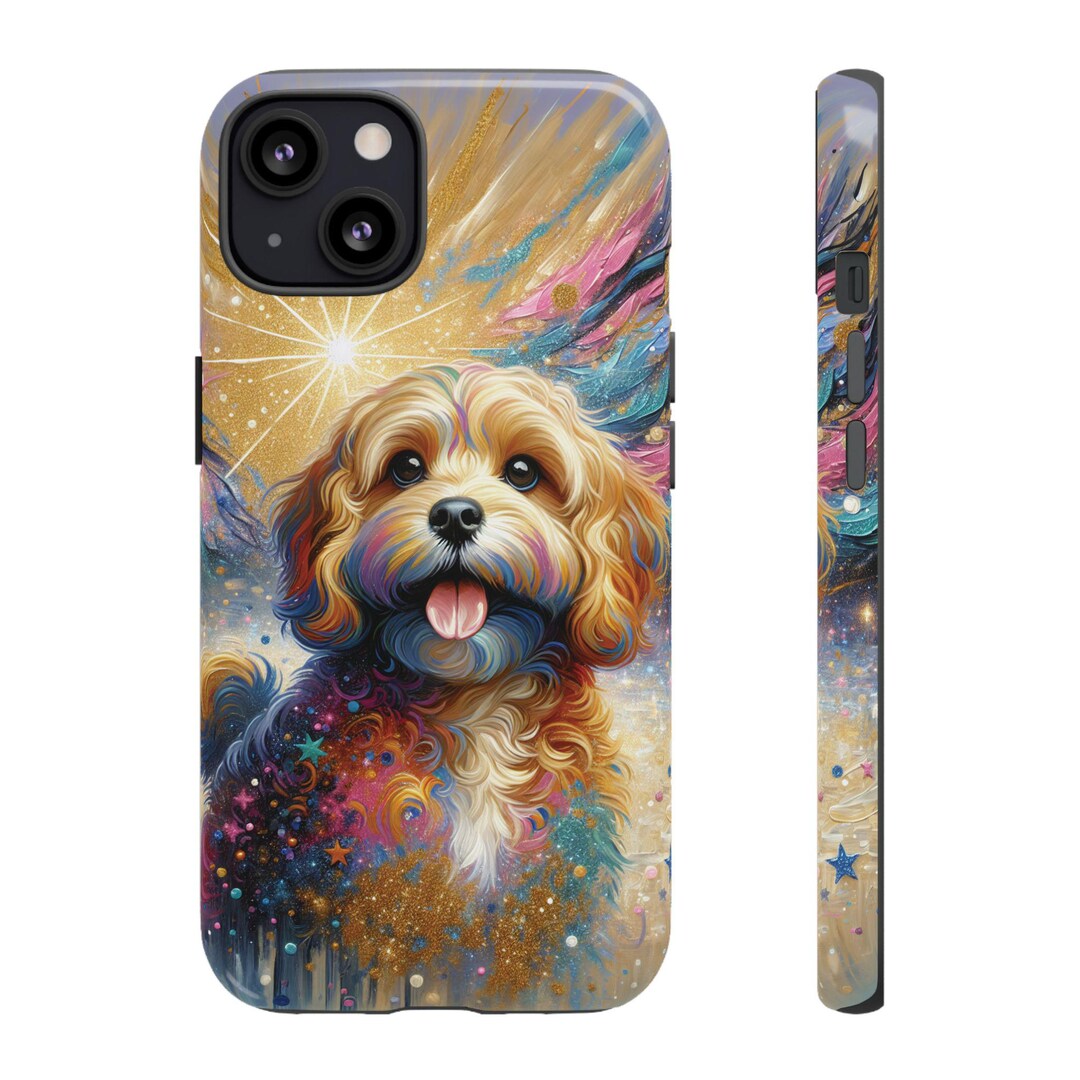 Cute Cavapoo or Cavoodle Dog Cosmic Galaxy iPhone Case | Starry Night ...