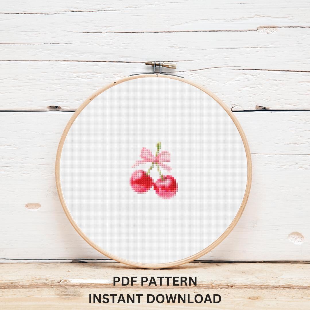 Tiny Cross Stitch Pattern, Quick Mini X Stitch Instant Download PDF ...