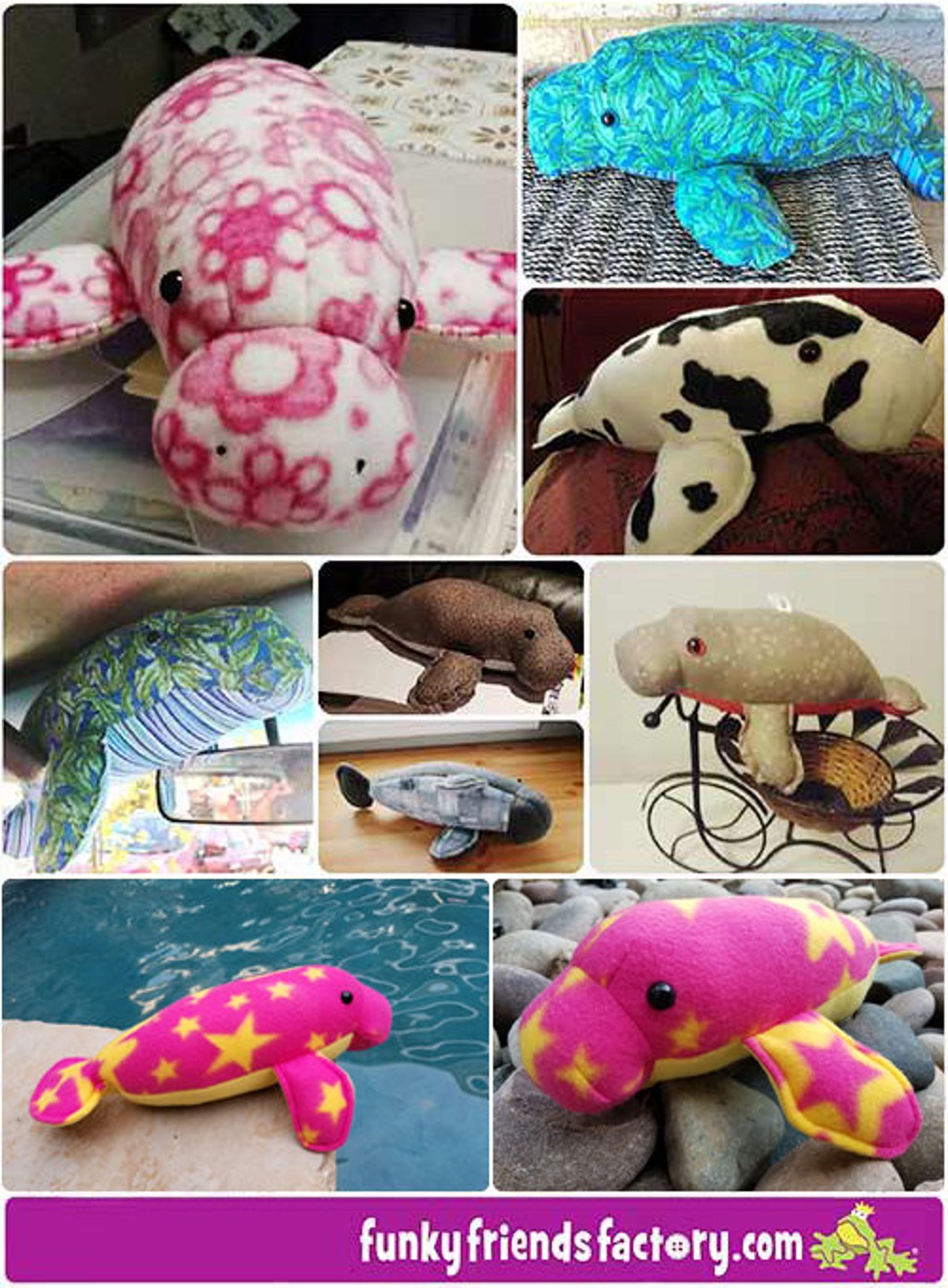 Monty the Manatee INSTANT DOWNLOAD Sewing Pattern PDF - Etsy