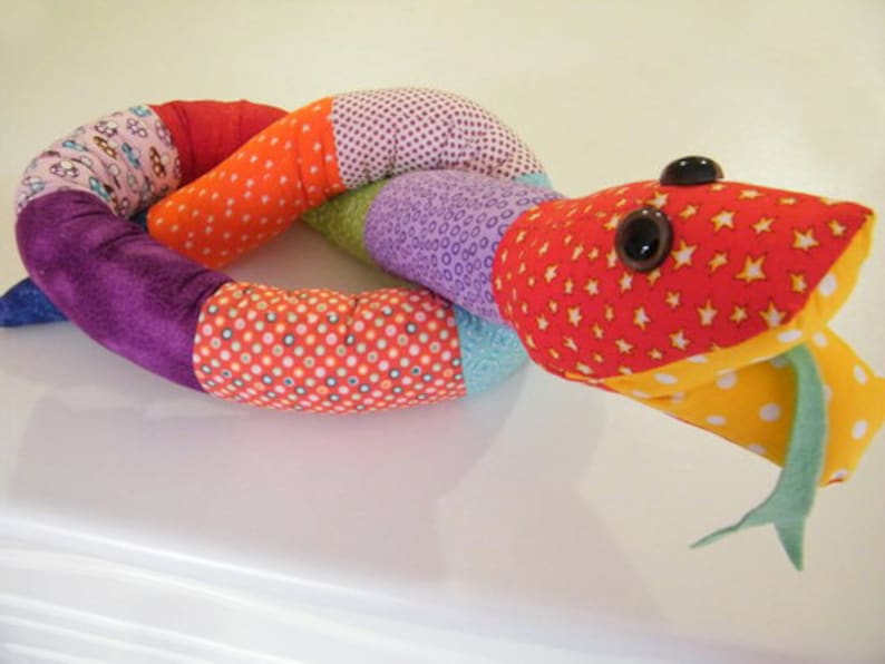 Scrap Snake Plush Toy Easy Pattern PDF INSTANT DOWNLOAD - Etsy UK