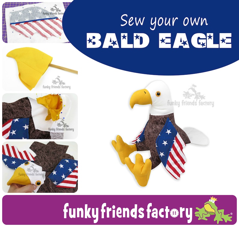 Bald Eagle INSTANT DOWNLOAD Sewing Pattern PDF - Etsy