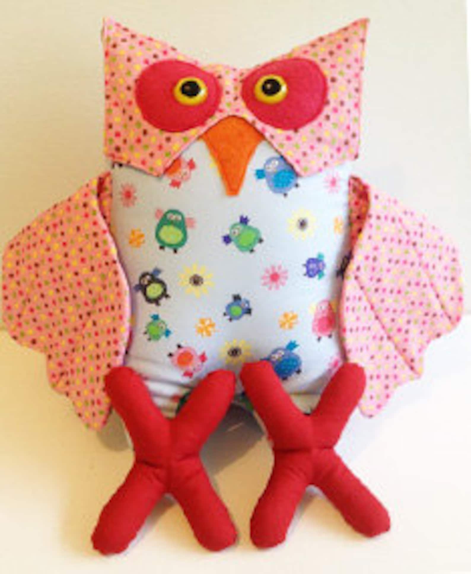 Owl Plush Toy Sewing Pattern PDF INSTANT DOWNLOAD | Etsy UK