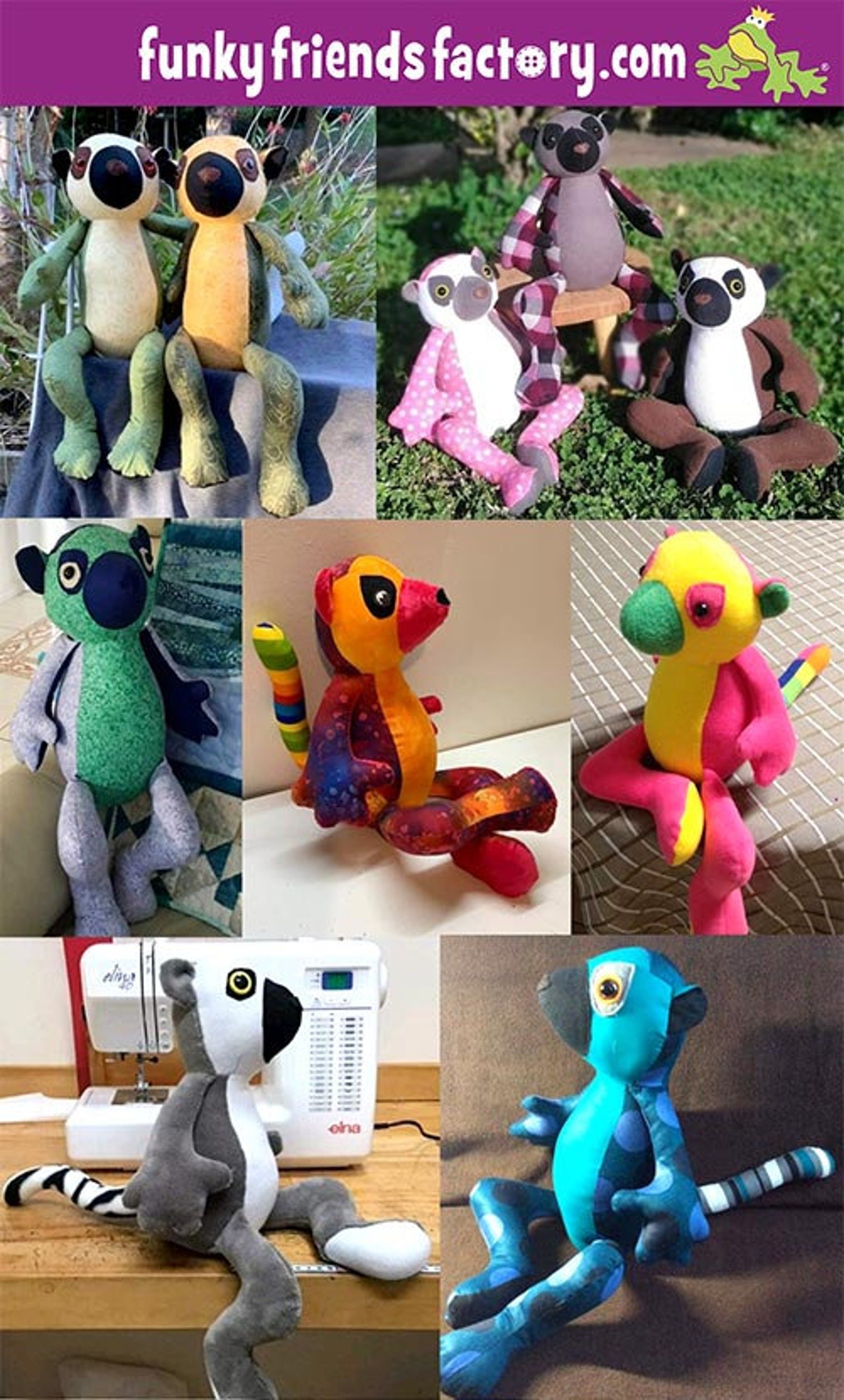 Lemur Sewing Pattern PDF INSTANT DOWNLOAD - Etsy UK