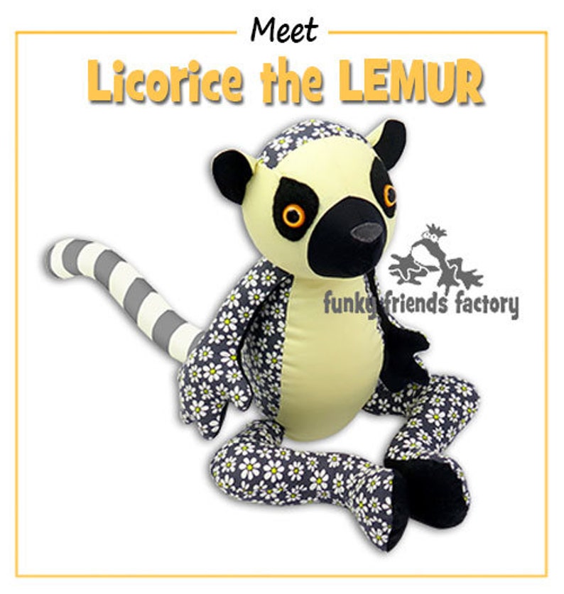 Lemur Sewing Pattern PDF INSTANT DOWNLOAD - Etsy UK
