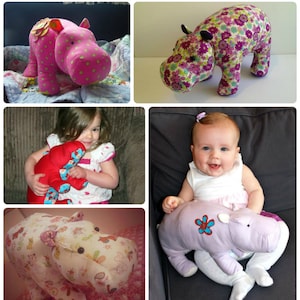 Hippo Heather Stuffed Animal Pattern PDF - Etsy