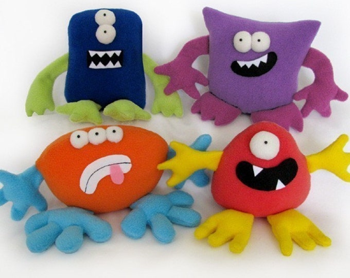 MONSTERS Mix and Match Plushies Pattern PDF - Etsy