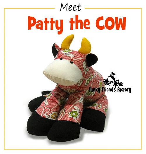 Cow Sewing Pattern PDF INSTANT DOWNLOAD | Etsy