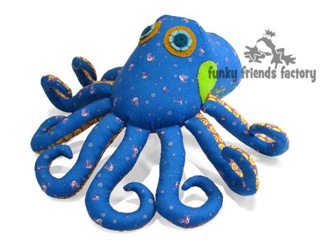 Ozzie Octopus Plushie PDF Pattern INSTANT DOWNLOAD - Etsy