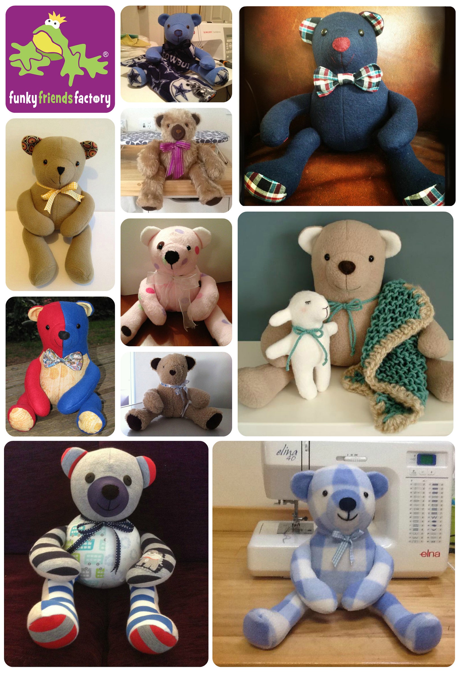 Izzy Insomniac Teddy Bear Pattern, PDF Pattern, Easy Teddy Bear Sewing ...